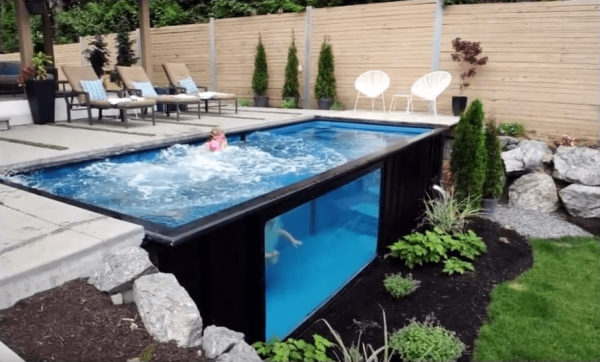 Home Hacks: How to Turn a Shipping Container Into a Swimming Pool ...