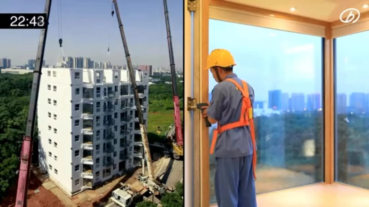 A 10-Story Building Erected in China in Record 28 Hours - Nspirement